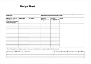 20+ Recipe Template and Proper Way to Write One | Template Business PSD ...