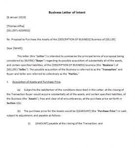 20+ Letter of Intent Template and Its Difference from the Cover Letter ...