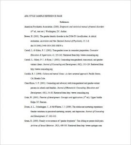 9+ Reference List Template for Academic Writing | Template Business PSD ...