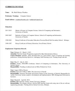 19+ CV Format Template and How to Compose the Right Structure ...