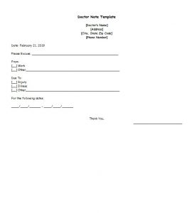 12+ Accessible Doctors Note Template for Anyone | Template Business PSD ...