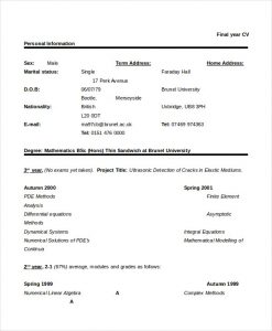 19+ CV Format Template and How to Compose the Right Structure ...