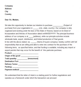 20+ Letter of Intent Template and Its Difference from the Cover Letter ...