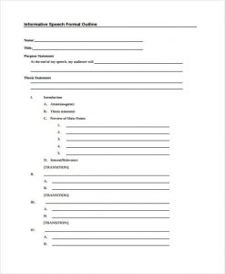 20+ Outline Format Template for Better Management | Template Business ...