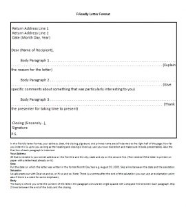 3+ Friendly Letter Format Template for Casual Conversation | Template ...