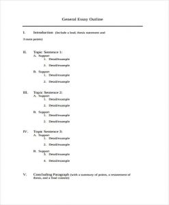 20+ Outline Format Template for Better Management | Template Business ...