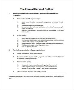 20+ Outline Format Template for Better Management | Template Business ...