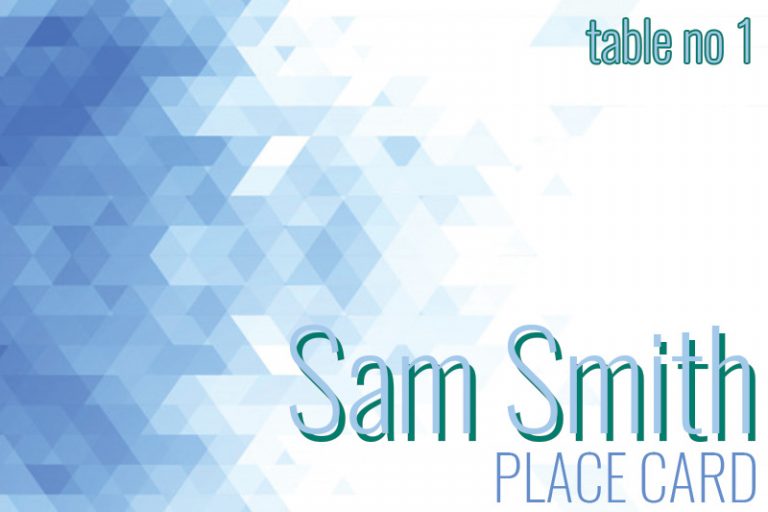 10+ Place Card Template Example PSD Design | Template Business PSD ...