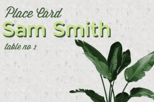 10+ Place Card Template Example PSD Design | Template Business PSD ...