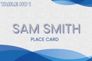 10+ Place Card Template Example PSD Design | Template Business PSD ...