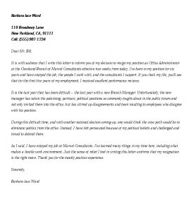 8+ Simple Resignation Letter the Elegant Option | Template Business PSD ...