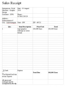 7+ Receipt Template and How to Create a Professional One | Template ...