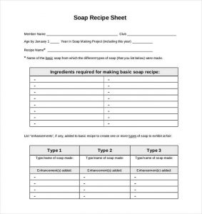 20+ Recipe Template and Proper Way to Write One | Template Business PSD ...