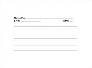 20+ Recipe Template and Proper Way to Write One | Template Business PSD ...