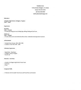 6+ High School Resume Template Functions | Template Business PSD, Excel ...