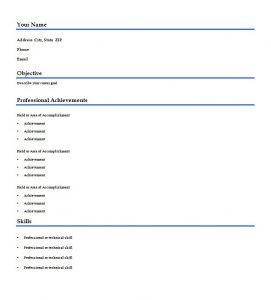 10+ A Professional Simple Resume Template to Download | Template ...