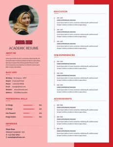 10+ Academic Resume psd template free | Template Business PSD, Excel ...