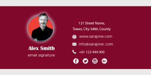 10+ Email signature psd template free | Template Business PSD, Excel ...