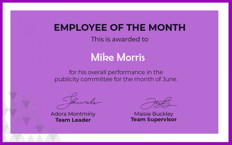 10+ Employee of The Month free psd template | Template Business PSD ...