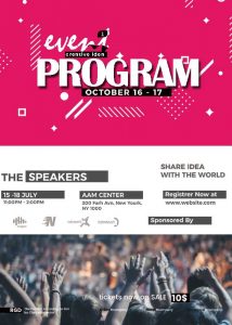 10+ Event Program template free psd | Template Business PSD, Excel ...