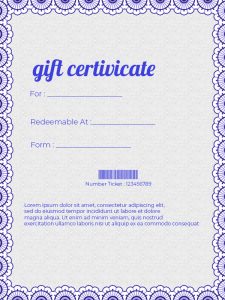 10+ Gift Certificate Template Sample Free Download PSD | Template ...