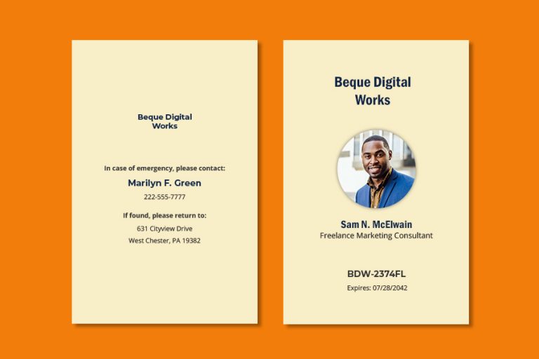 10+ Id Card free template in PSD | Template Business PSD, Excel, Word, PDF