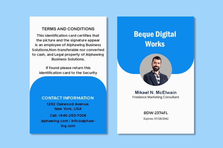 10+ Id Card free template in PSD | Template Business PSD, Excel, Word, PDF