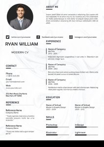 10+ Modern CV free psd template | Template Business PSD, Excel, Word, PDF
