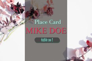 10+ Place Card example psd design | Template Business PSD, Excel, Word, PDF