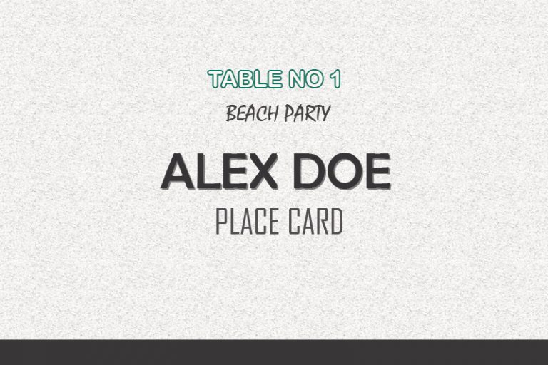 10+ Place Card example psd design | Template Business PSD, Excel, Word, PDF