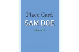 10+ Place Card example psd design | Template Business PSD, Excel, Word, PDF