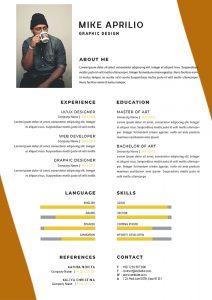 10+ Printable Simple Resume free psd template | Template Business PSD ...