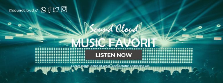 10+ SoundCloud Banner psd template free | Template Business PSD, Excel ...