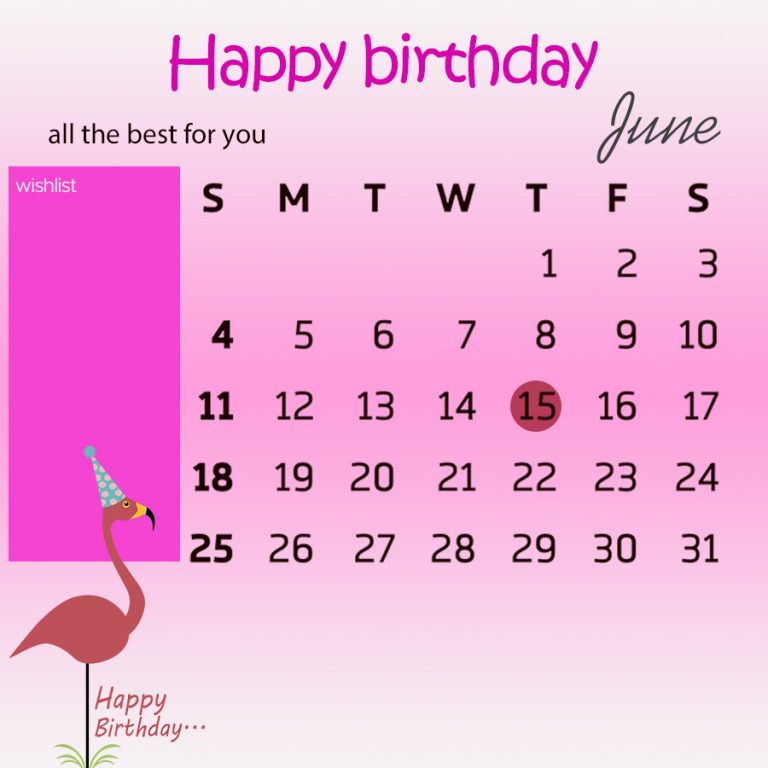 10+ Birthday Calendar template free psd | Template Business PSD, Excel ...