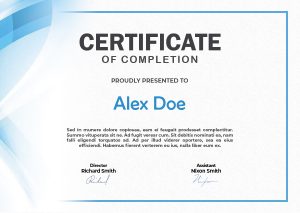 10+ Certificate Of Completion free template in PSD | Template Business ...