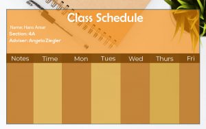 10+ Class Schedule free psd template | Template Business PSD, Excel ...