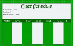 10+ Class Schedule free psd template | Template Business PSD, Excel ...