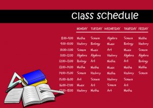 10+ Class Schedule free psd template | Template Business PSD, Excel ...