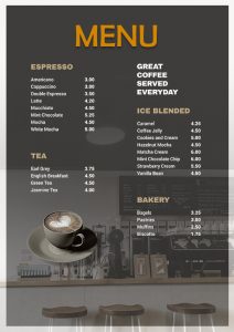 10+ Coffee Shop Menu example psd design | Template Business PSD, Excel ...