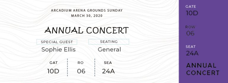 10+ Concert Ticket example psd design | Template Business PSD, Excel ...