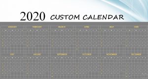 10+ custom calendar template | Template Business PSD, Excel, Word, PDF