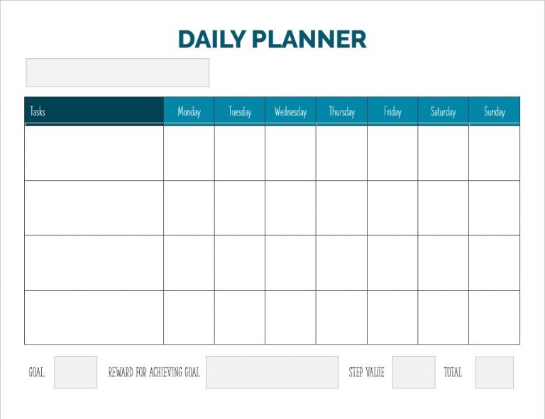 5+ Day Plan Template Sample | Template Business PSD, Excel, Word, PDF