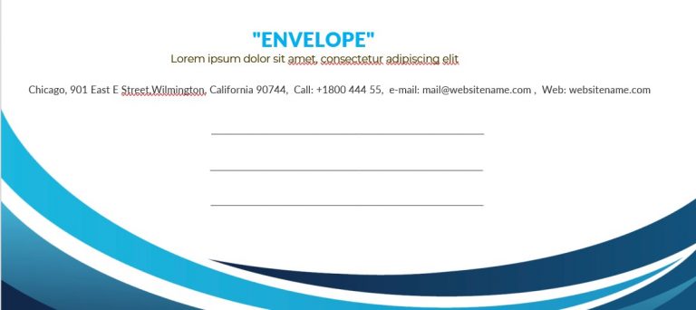 10+ Envelope Template Word Sample | Template Business PSD, Excel, Word, PDF