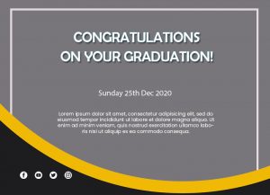 10+ Graduation Card template free psd | Template Business PSD, Excel ...