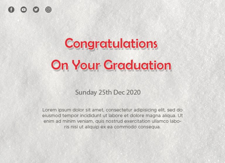 10+ Graduation Card template free psd | Template Business PSD, Excel ...