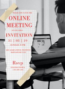 10+ Meeting Invitation Free PSD Templates Ideas | Template Business PSD ...