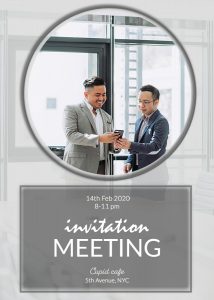 10+ Meeting Invitation Free PSD Templates Ideas | Template Business PSD ...