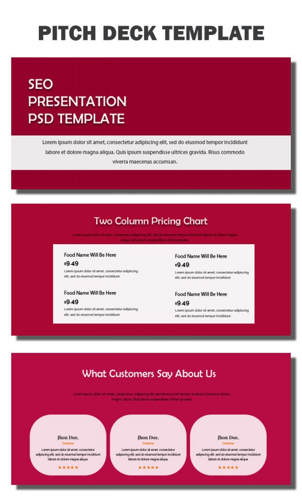 10+ Pitch Deck free psd template | Template Business PSD, Excel, Word, PDF