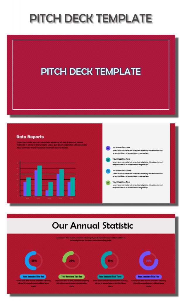 10+ Pitch Deck free psd template | Template Business PSD, Excel, Word, PDF