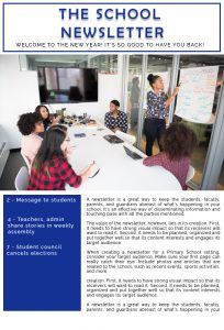 10+ School Newsletter template free psd | Template Business PSD, Excel ...